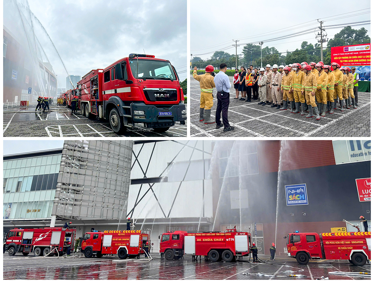 Fire Prevention & Rescue Drills at AEON Mall Ha Dong and AEON Mall Binh ...